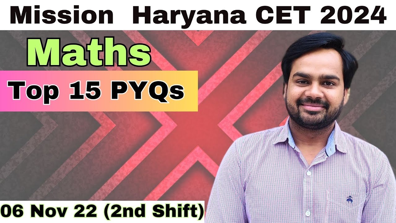 CET Haryana Paper Solution 2022 | Previous year CET question papers ...