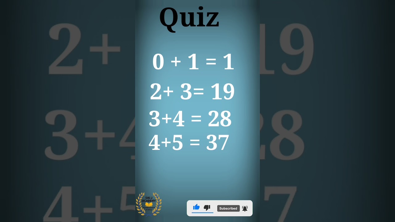 quiz for genius || math quiz || #shorts - YouTube