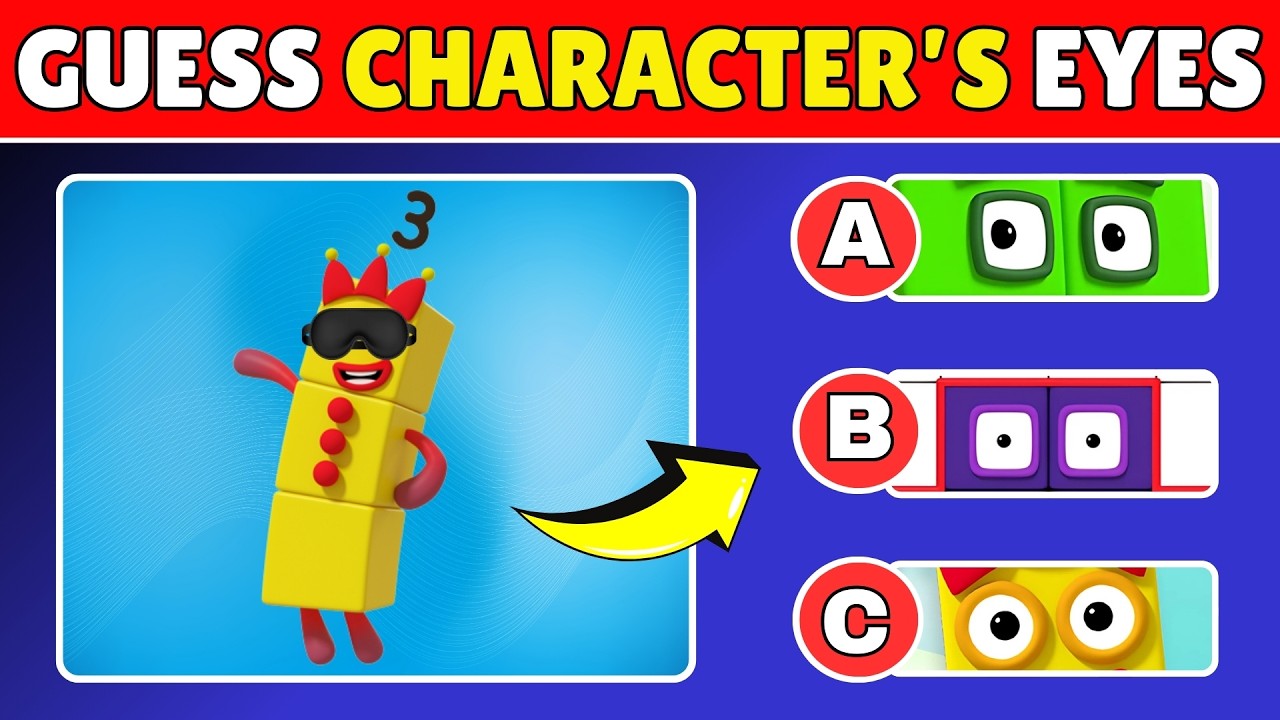 Guess the NUMBERBLOCKS Characters by Their Eyes & Voice! 👀 ...