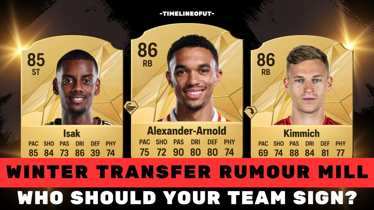 FIFA 25 (FC25) ALL RUMOURED TRANSFERS NEWS WINTER JANUARY 2025 - FT TAA ...