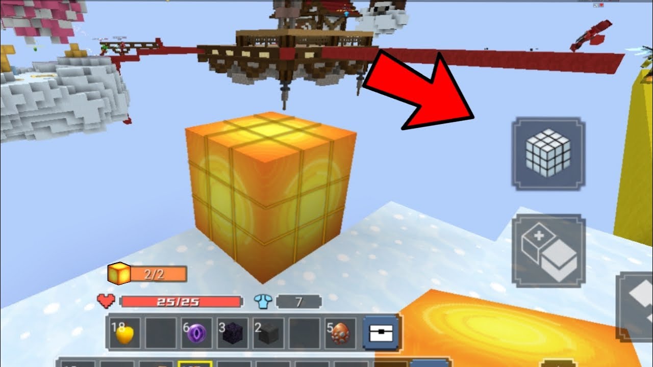New Pixel Blocking Button in Bedwars Blockman Go - YouTube
