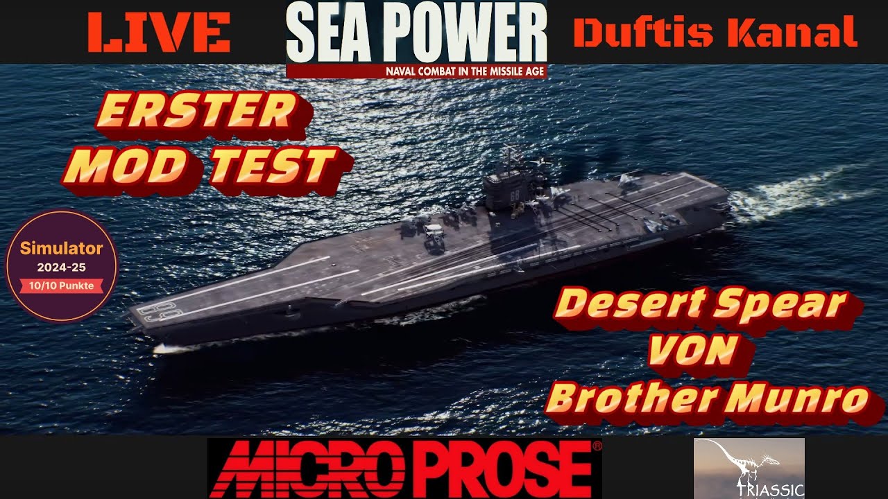 Sea Power : Erster Mod Test "Desert Spear" Mission - YouTube
