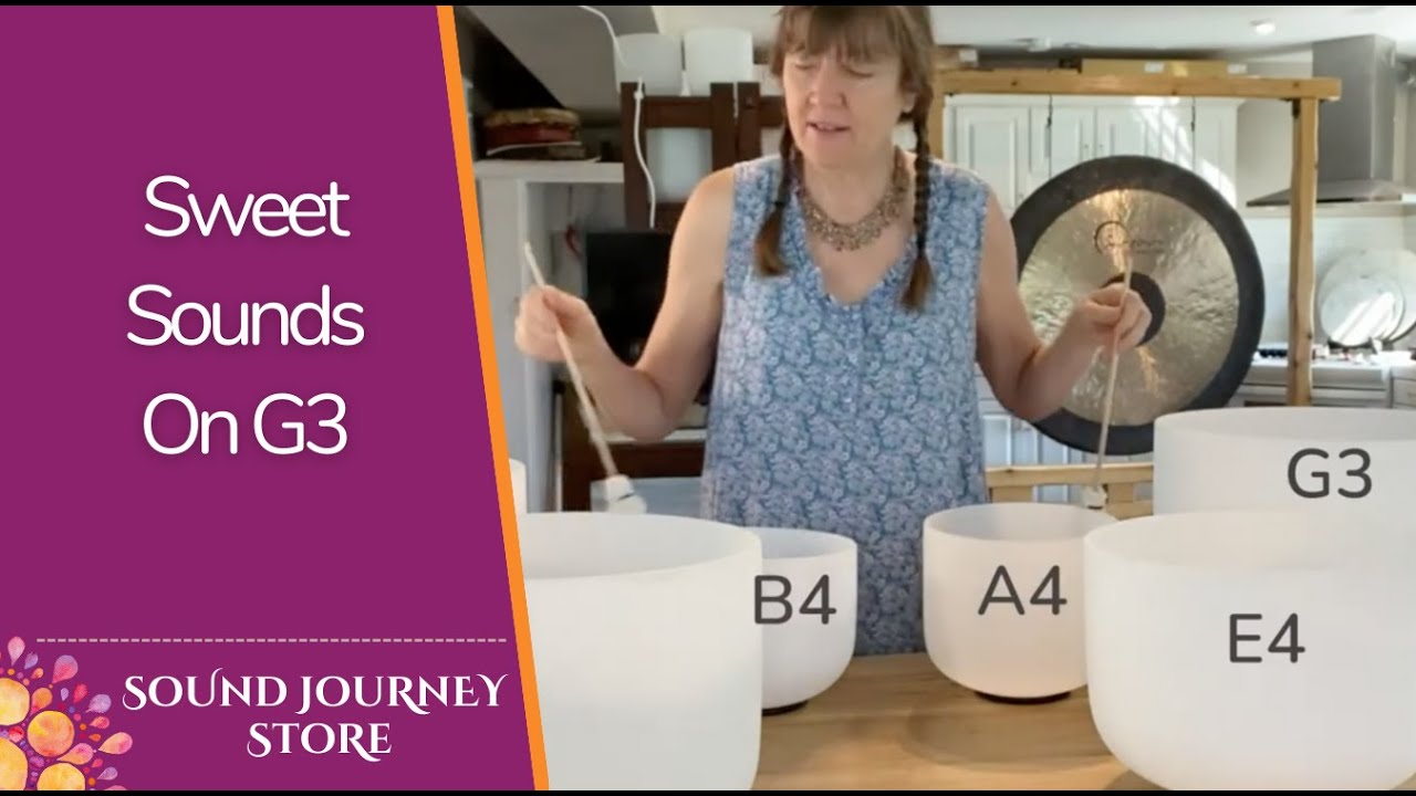 Sweet Sounds On G3 : Set of 6 Crystal Singing Bowls - YouTube