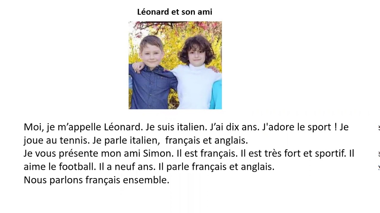 Французский для детей - Moi et Mon Ami - YouTube