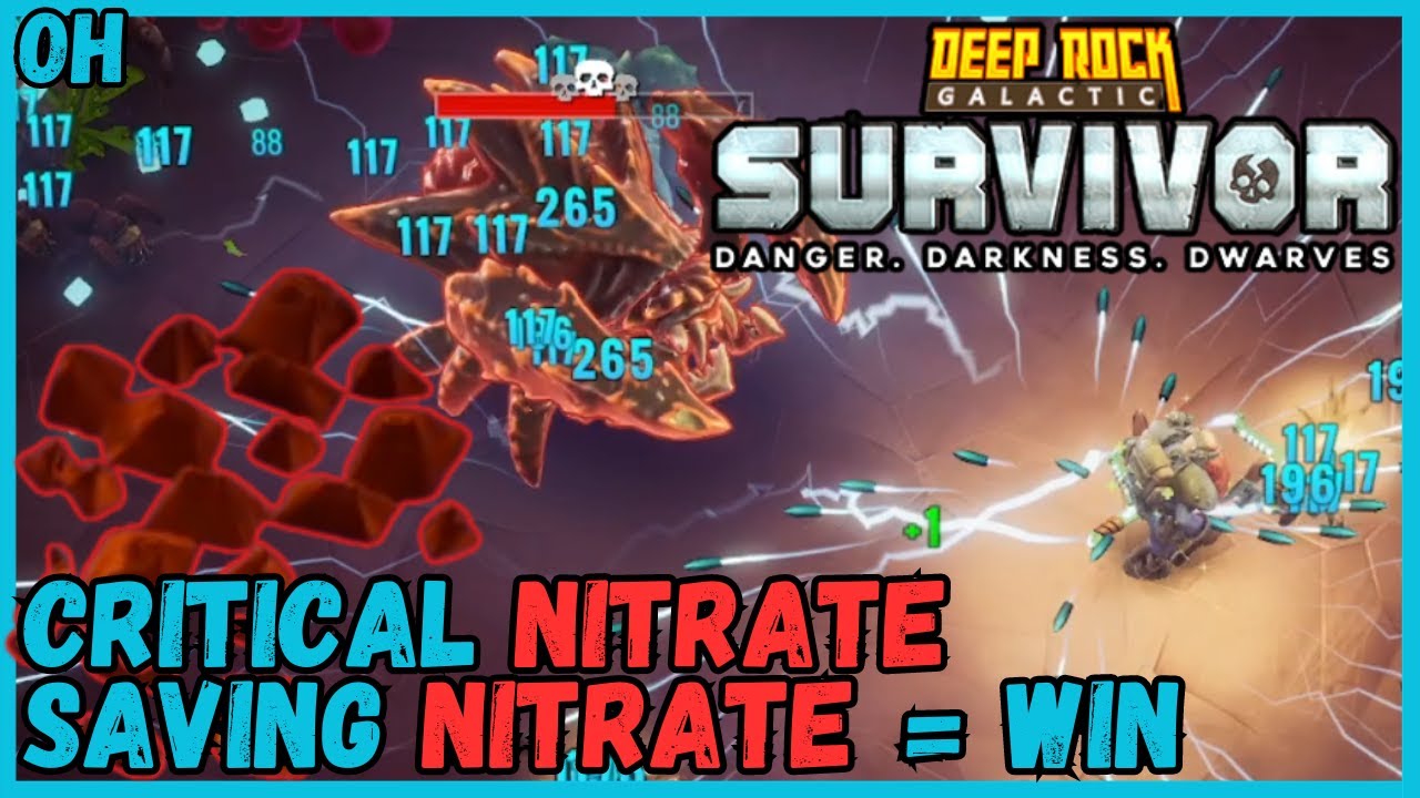 Critical Nitrate! Deep Rock Galactic Survivors! - YouTube