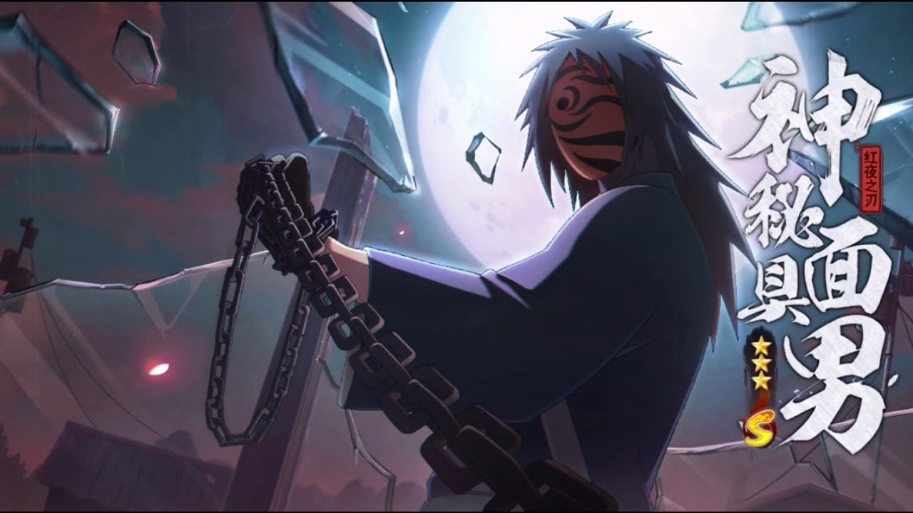 try obito red moon (obito red mask) Naruto mobile - YouTube
