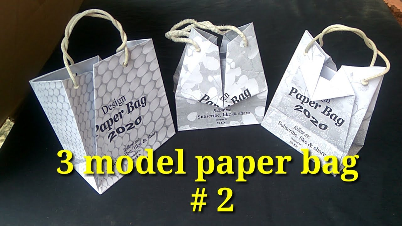 3 Model/betuk design paper bag unik #2 - YouTube
