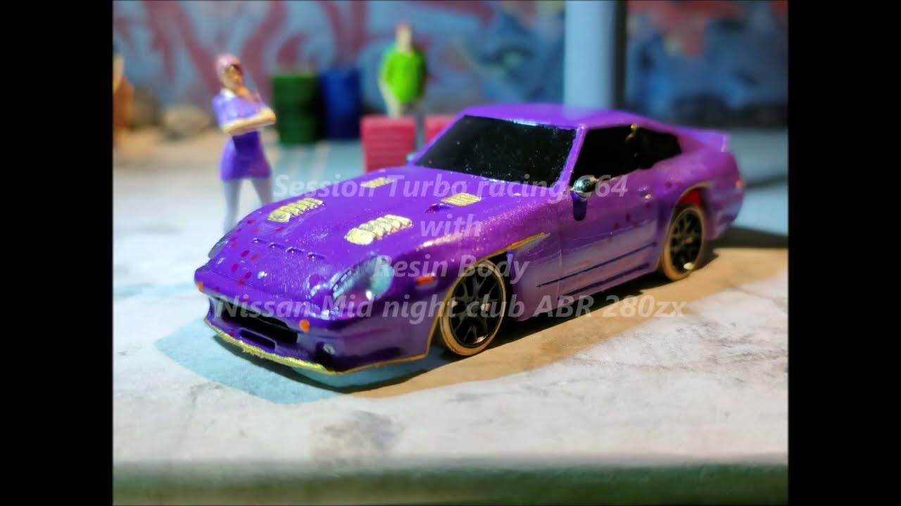 Turbo racing C64 with Resin Body Mid night club ABR nissan 280zx - YouTube