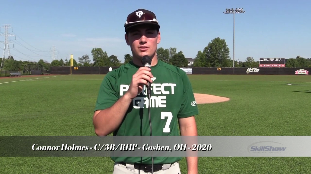 Connor Holmes - C/3B/RHP - Goshen, OH - 2020 - YouTube