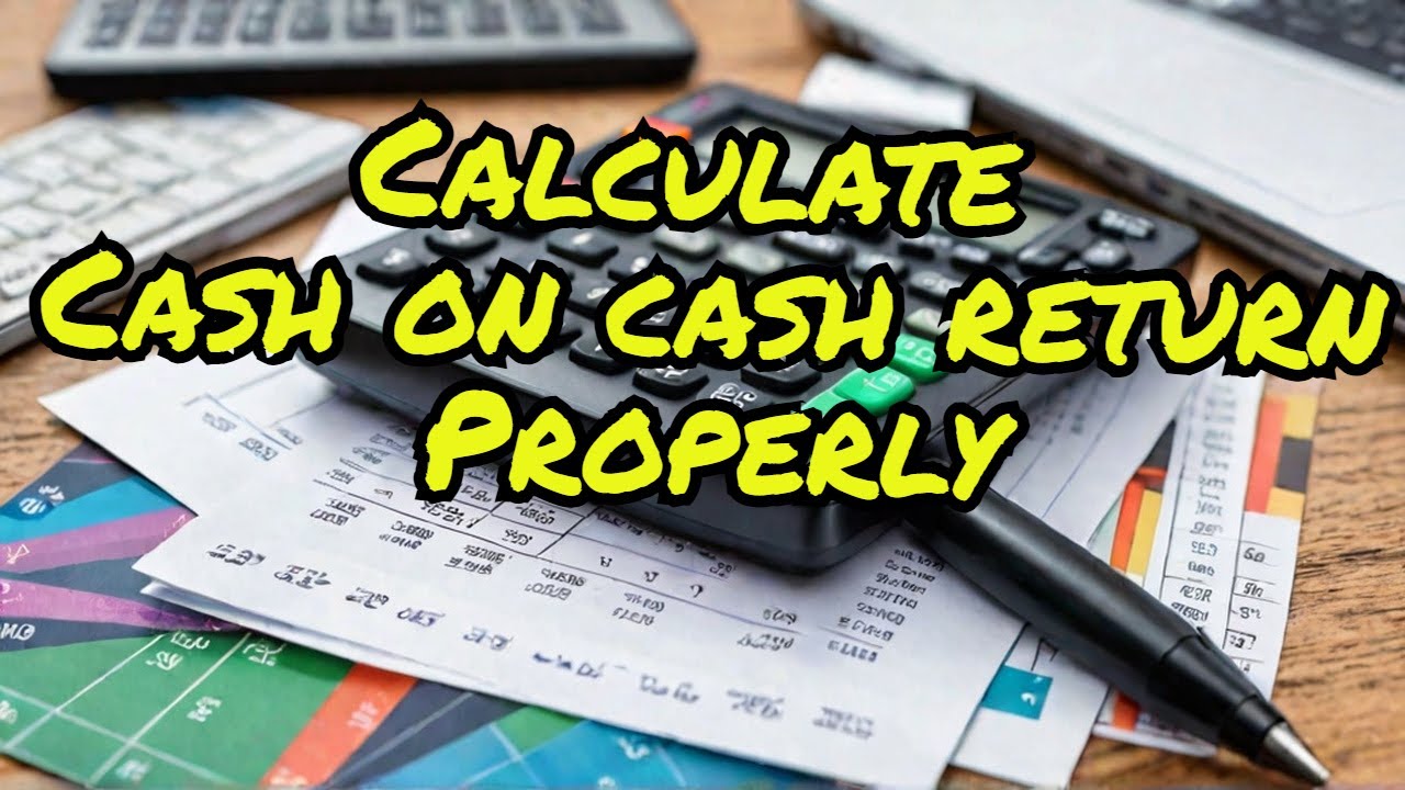 How to Calculate CASH ON CASH Return Accurately for Real Estate - YouTube
