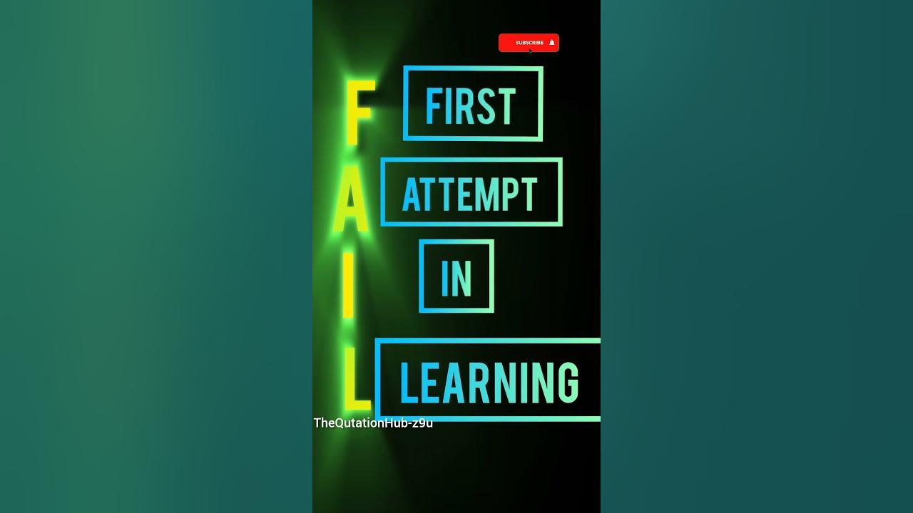 Fail-first attempt in learning #motivation #@TheQutationHub-z9u - YouTube