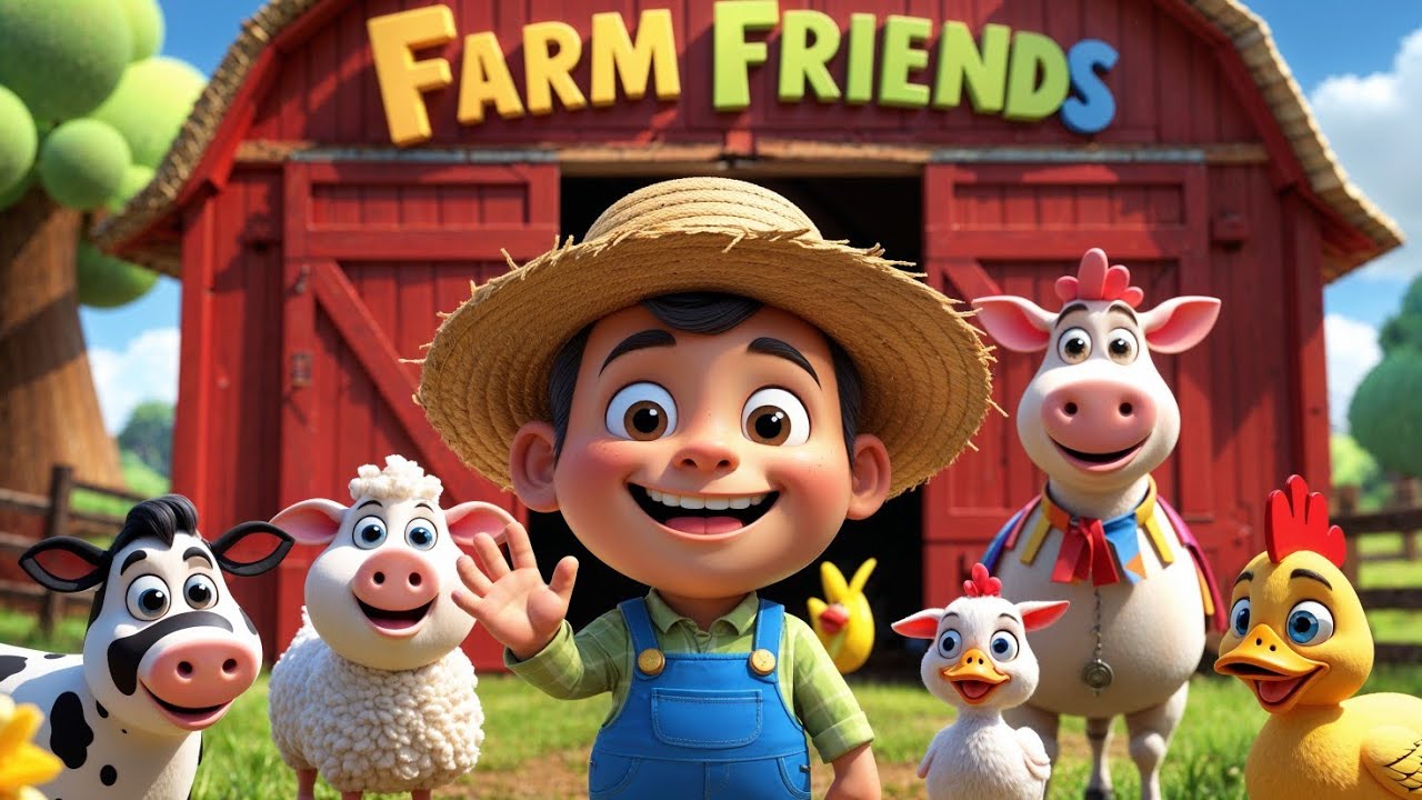 Farm Friends Song | Moo Moo, Baa Baa, Oink Oink | Fun Kids Sing-Along ...
