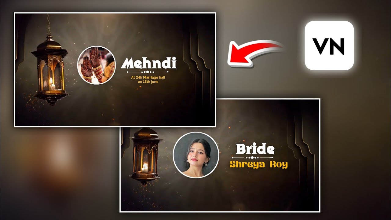 Trending Wedding Invitation Video Editing In Inshot | Inshot App ...