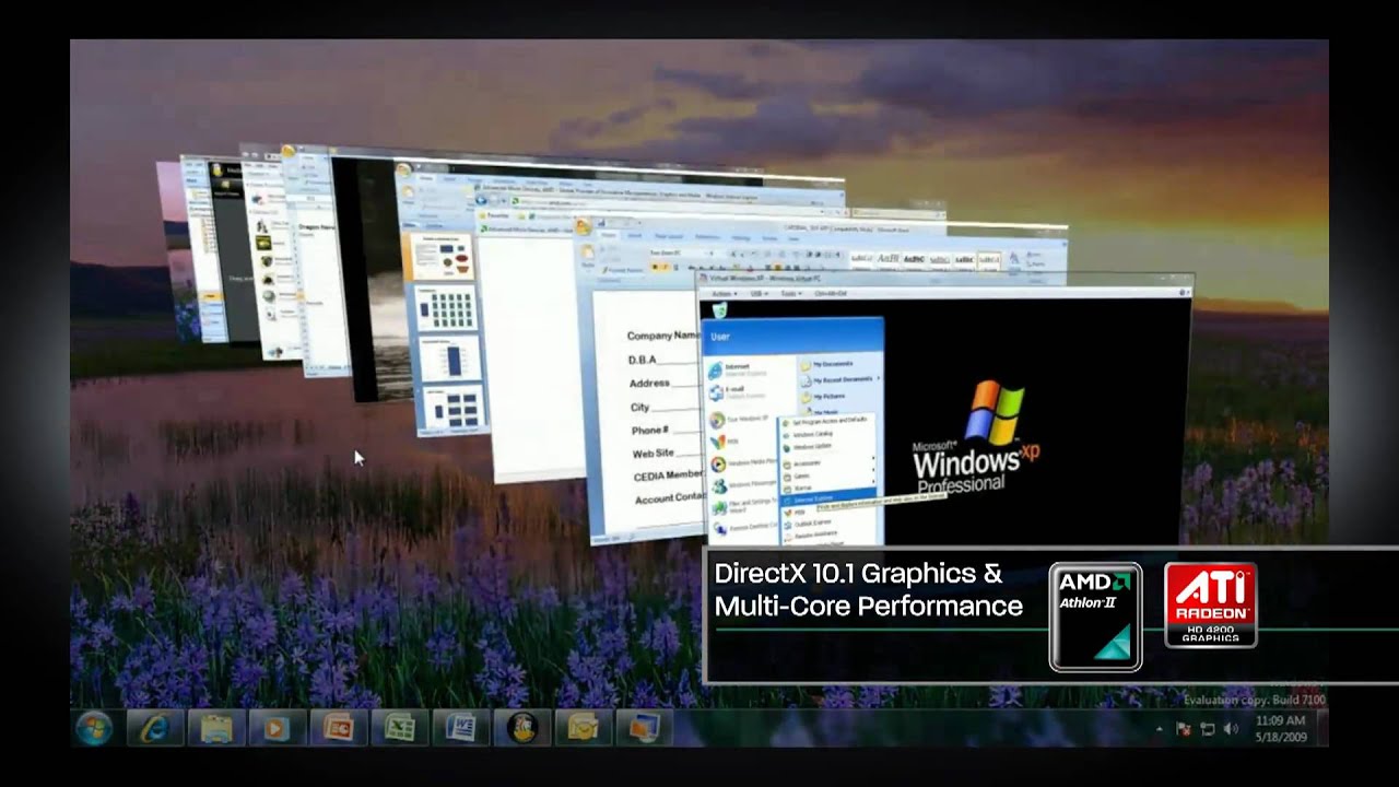 AMD Mainstream Desktop Platform delivers for Windows 7 - YouTube
