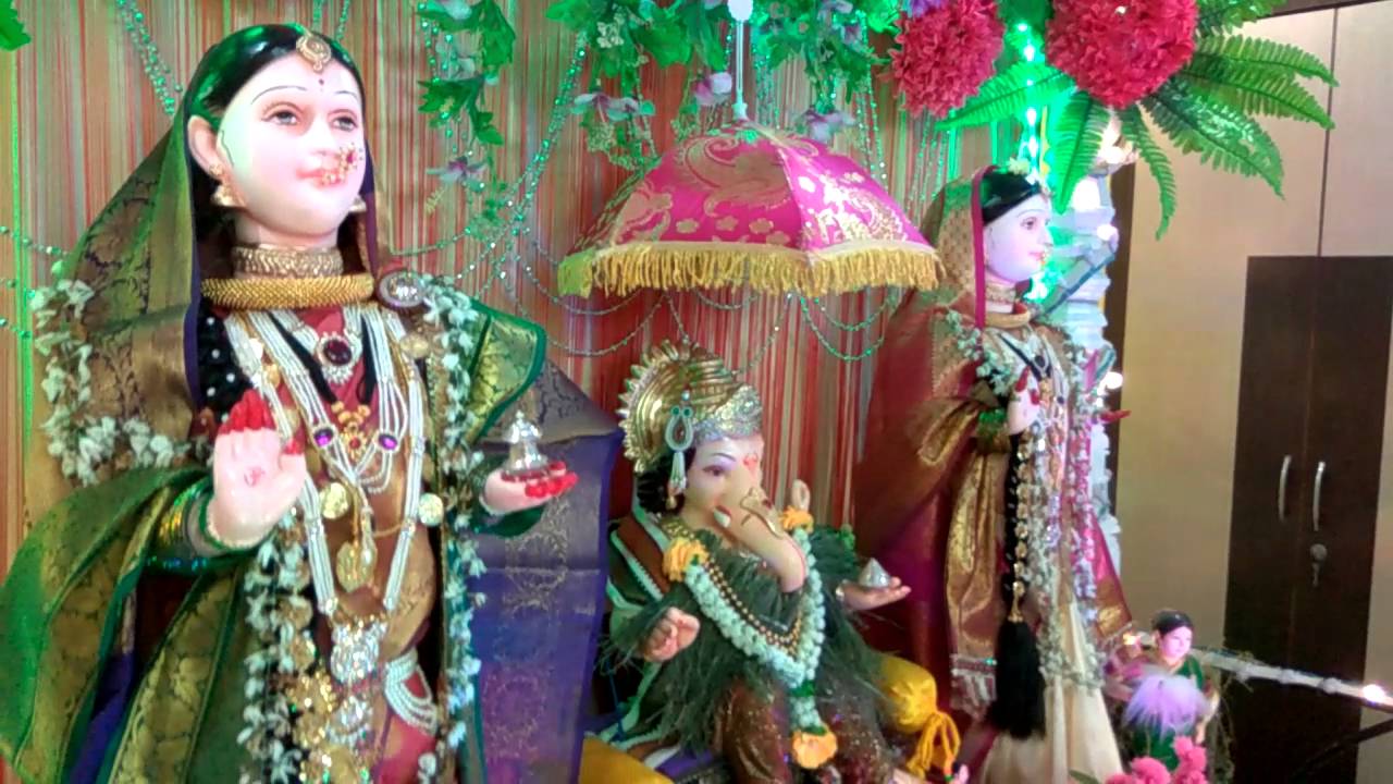 Gauri Ganpati Pooja 2016 at My Pune Residence - YouTube