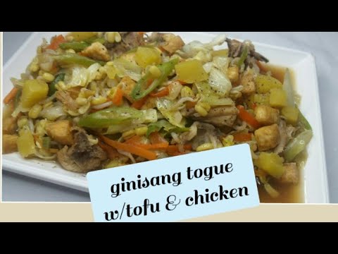 GINISANG TOGUE w/ TOFU & CHICKEN || HEALTHY & DELICIOUS 😋🌱 (VLOG #22 ...
