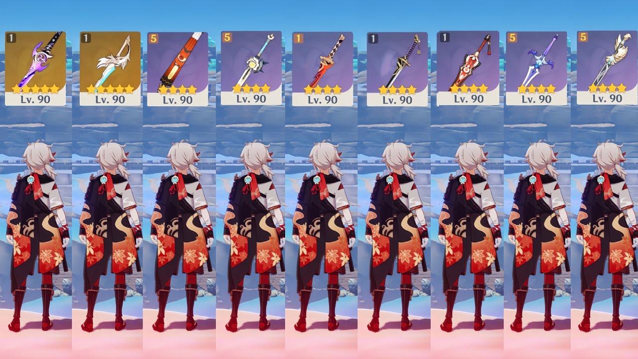 Best Weapon for Support Kazuha - Weapon Comparison - [ Genshin Impact ...