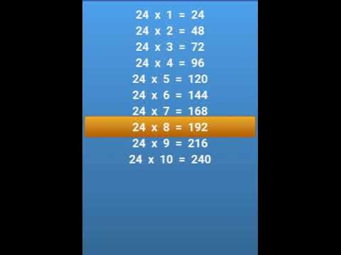 Multiplication Table 21 to 30 | Math Tables 21 to 30 - YouTube