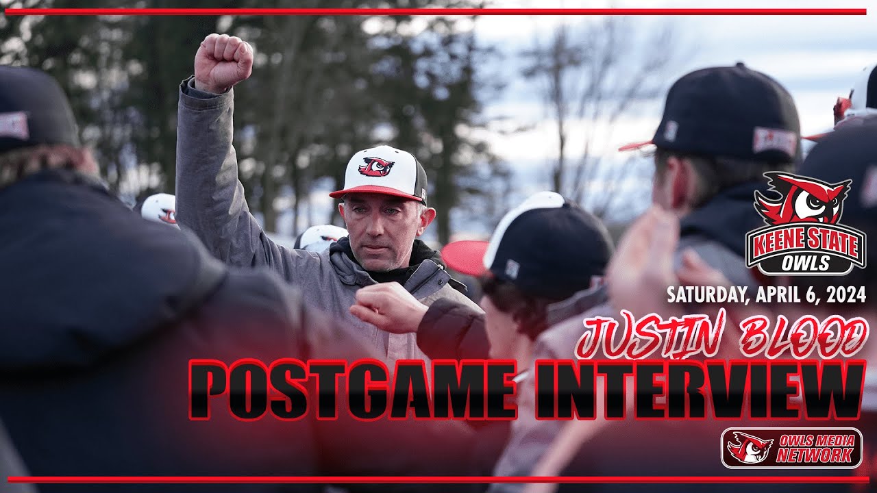 Keene State Baseball - Justin Blood Postgame Interview 4/6/2024 - YouTube