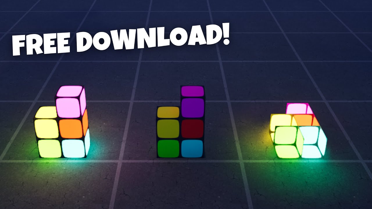 Neon Blocks From FnCreate Video (FREE DOWNLOAD) - YouTube