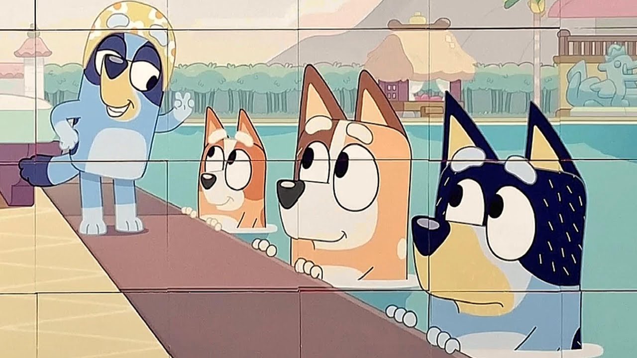 No More Dobbing | Swim School | Bluey | Puzzle for kids and for fun ...