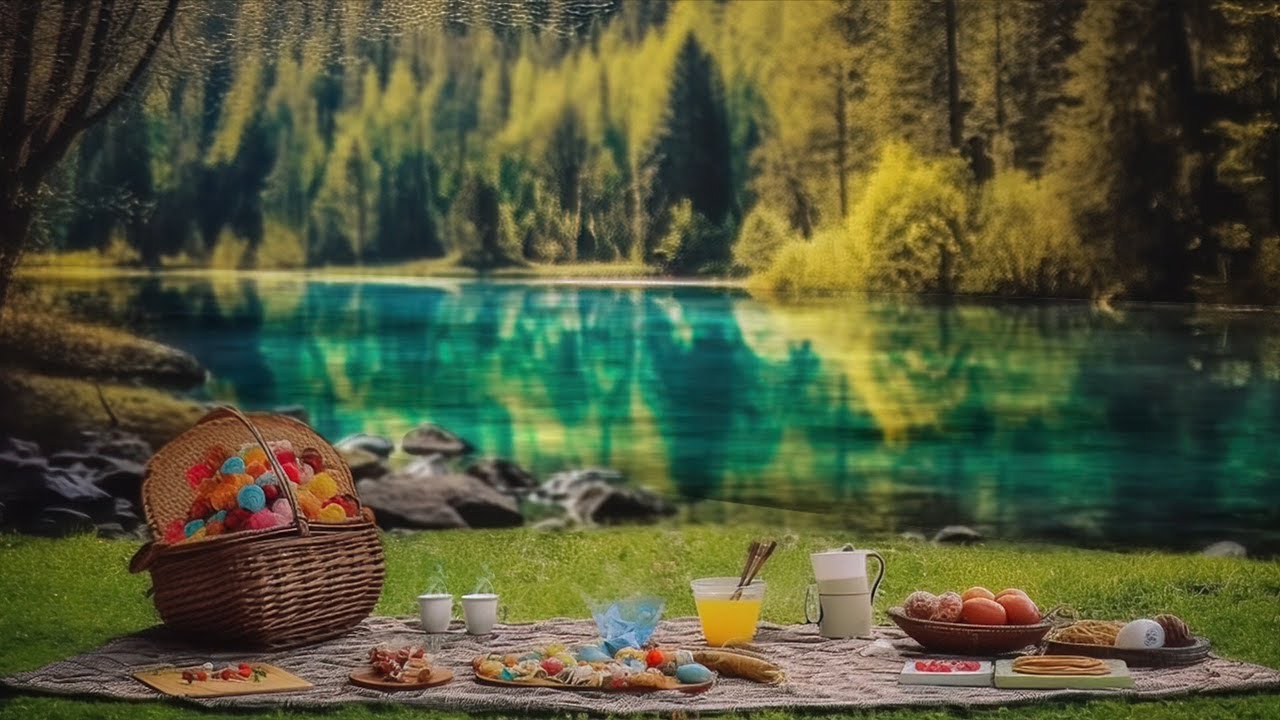 Summer Day Ambience Relaxing Music Sleep Piano with Soothing Water ...