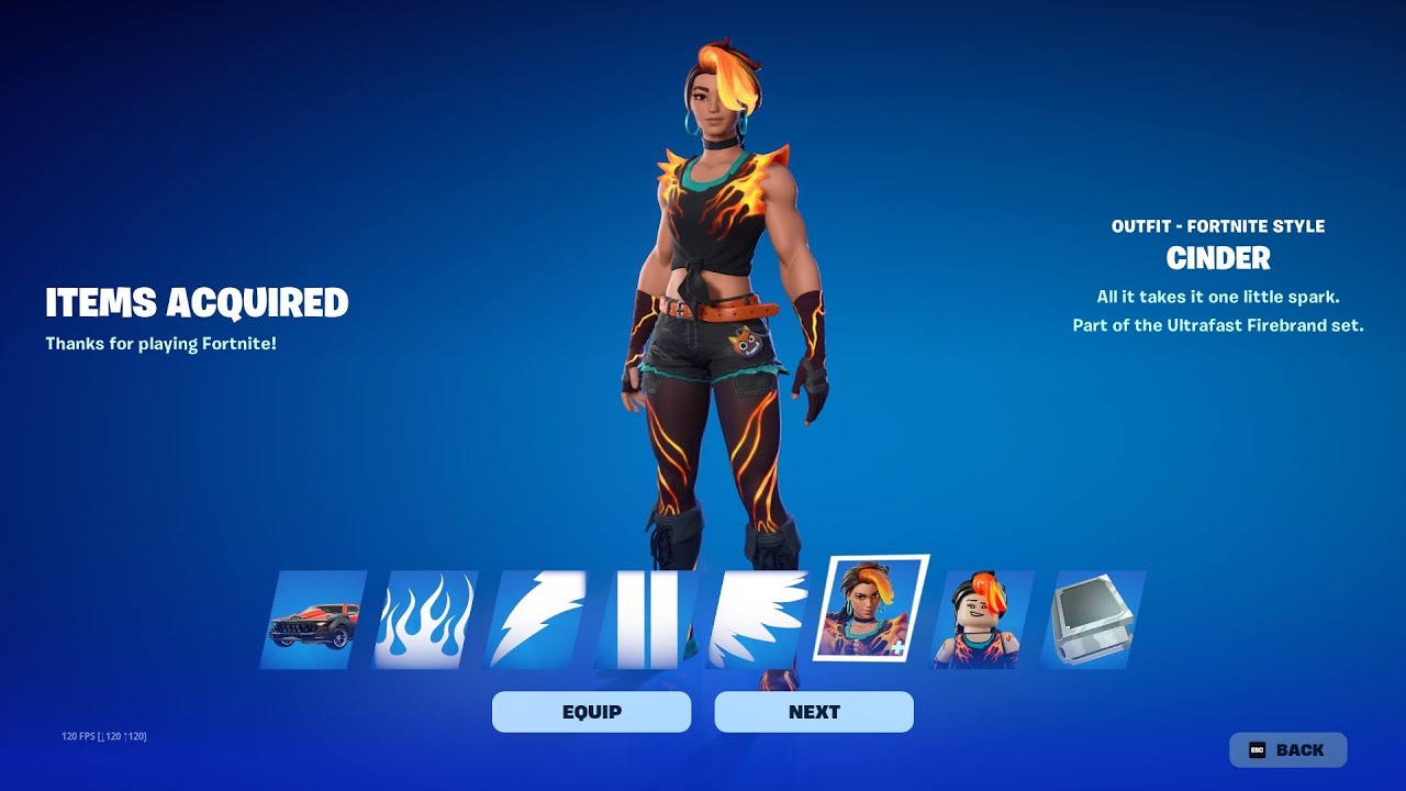 How To Get Cinder Skin FREE Fortnite! (Unlocked LEGO Cinder Style ...