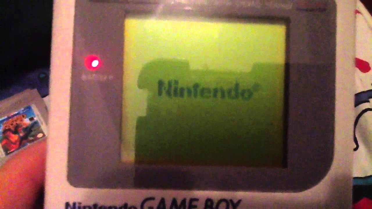 Gameboy startup with PAC man in. - YouTube