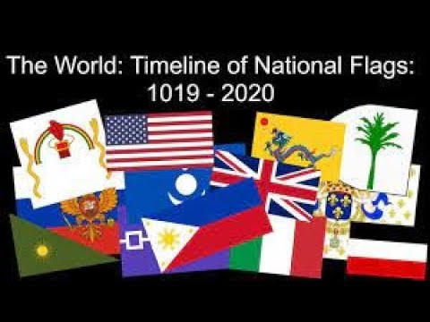 The World: Timeline of National Flags: 1019 - 2020 - YouTube