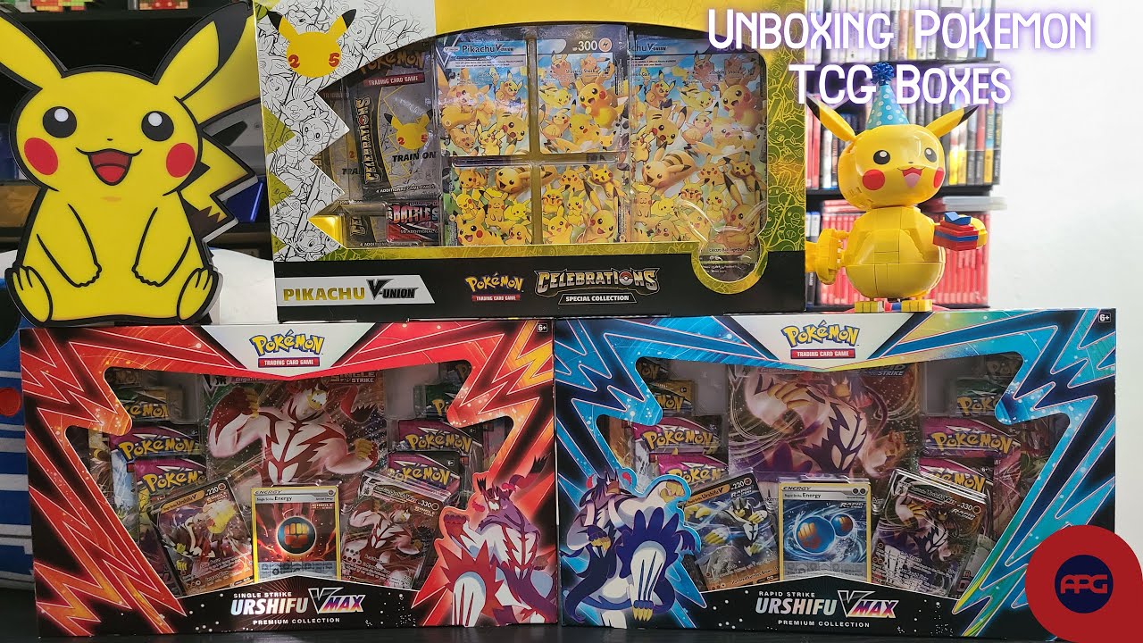 UNBOXING Pokémon Cards! Single and Rapid Strike Urshifu and Pikachu V ...
