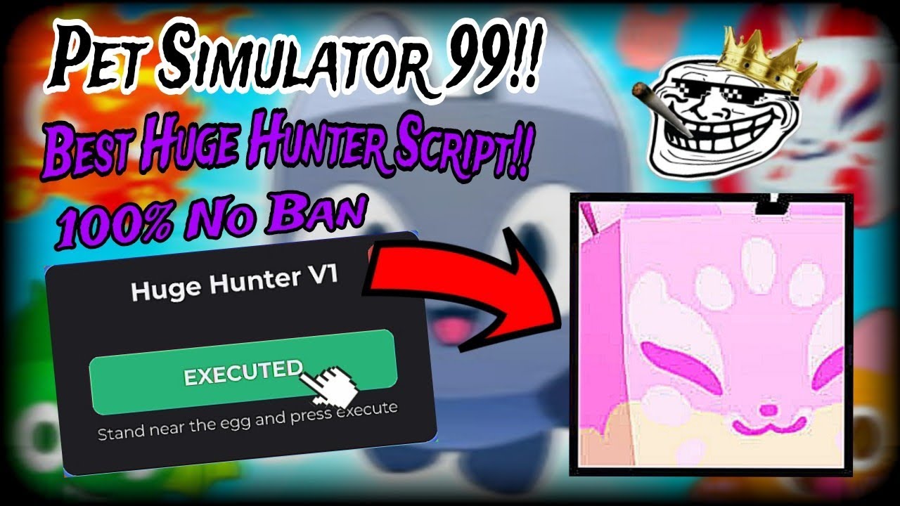 [New🐰] Pet Simulator 99 | Best Huge Hunter Script 💯 | Easter 🐣 Update | Mobile And Pc | Script 📌 ...