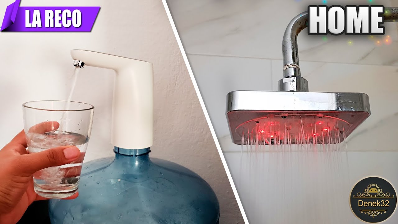 Regadera con LED RGB + Dispensor de Agua Touch | Gadgets para casa ...