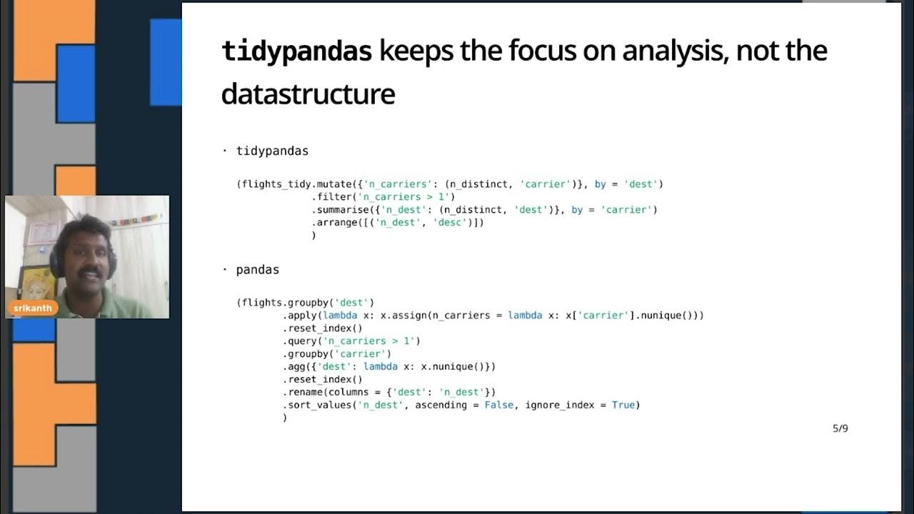 Srikanth - Use pandas in tidy style | PyData Global 2022 - YouTube