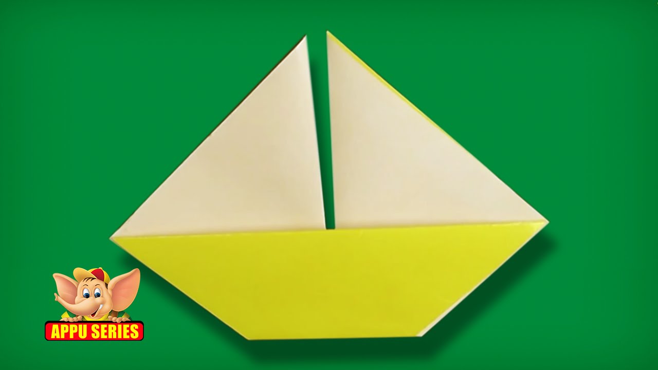 Origami - How to make a Sail Boat - YouTube