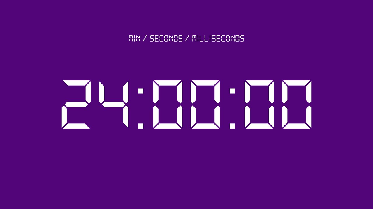 24 minute countdown timer - YouTube