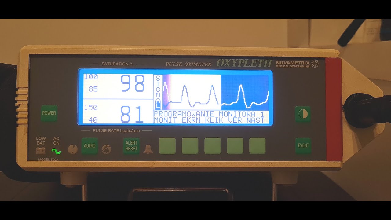 Novametrix Display contrast and screen type - YouTube