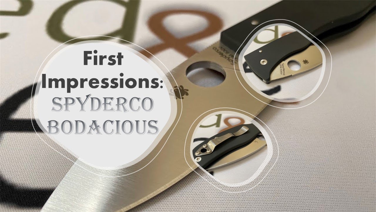 Spyderco Bodacious | G-10 | CPM S30V - YouTube