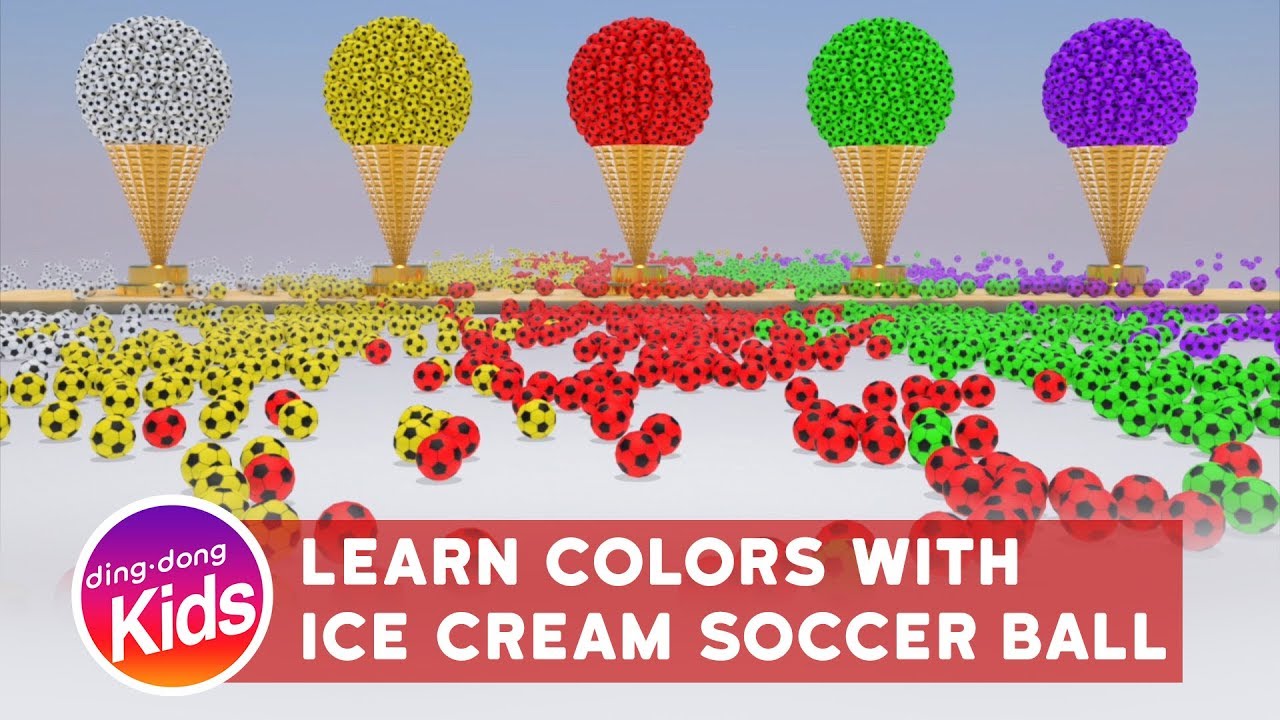 learn colors with ice cream for children educational videos - YouTube