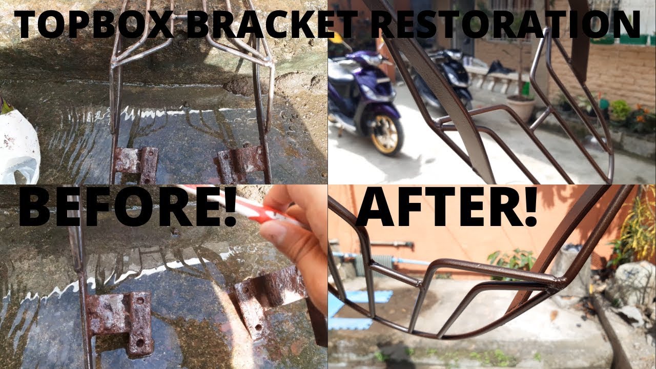 TOPBOX BRACKET RESTORATION | (MOTOVLOG #26) - YouTube