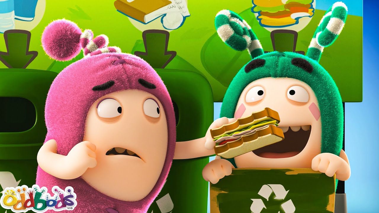Reuse, Re-eat, Recycle | Oddbods - Food Adventures | Cartoons for Kids ...