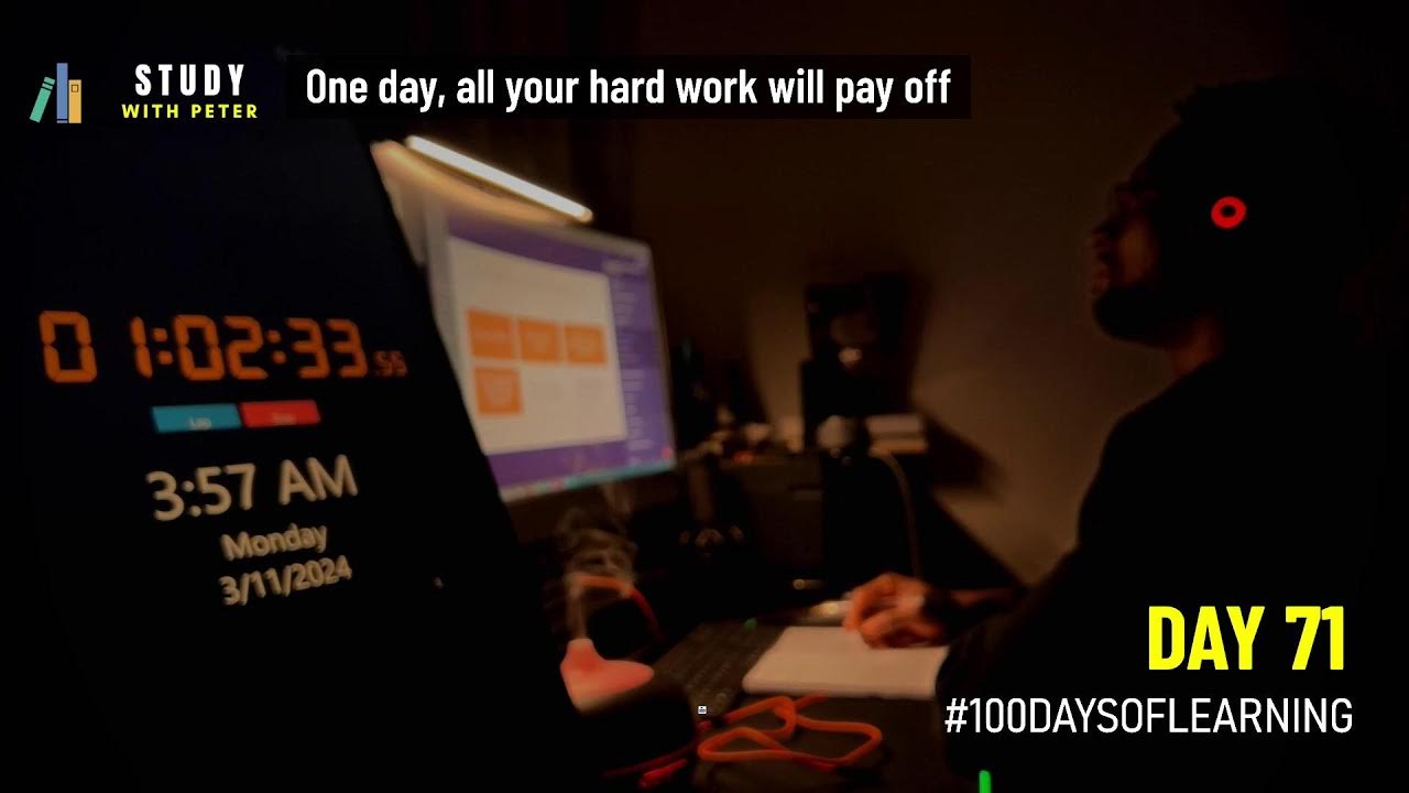 2HRS Study With Me - #100daysoflearning - DAY 71 #studywithpeter - YouTube