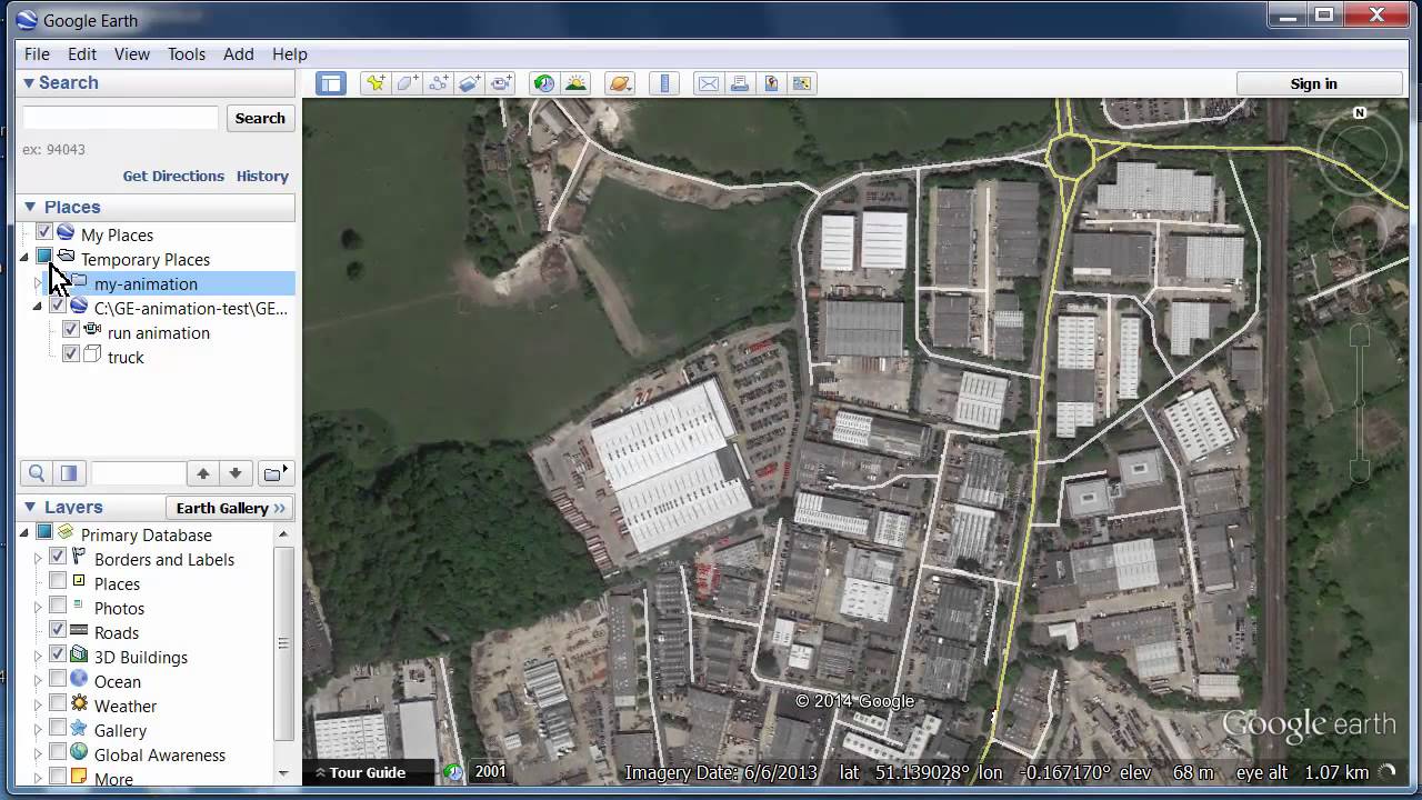 Google Earth animation tutorial 1 - YouTube