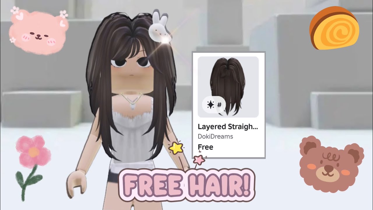 How to get the FREE Layered Straight Gyaru Hair for 0 ROBUX! - YouTube