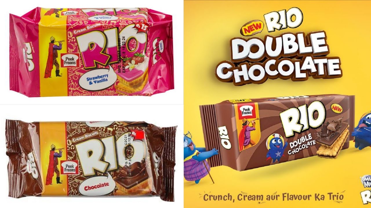 Rio Strawberry Vanilla Biscuit & Rio Double Chocolate Biscuit Asmr ...