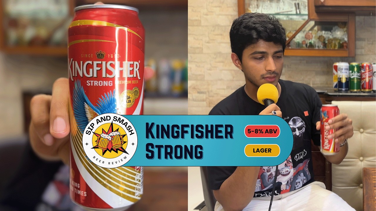 Daily Beer Review – Kingfisher Strong | 500ml Can Chug & Rating | 5-8% ...