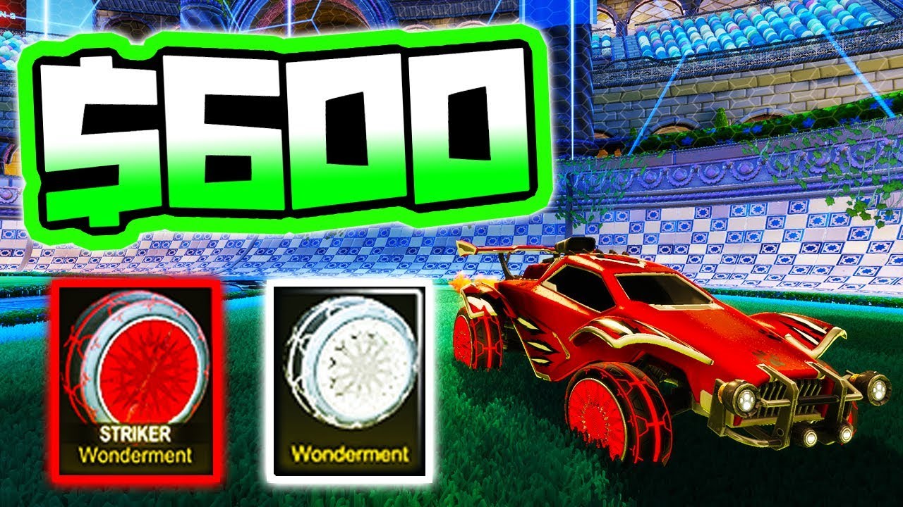 $600+ RAREST STRIKER WHEEL IN THE GAME!! ( Rocket League Painted ...