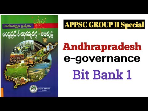 APPSC-Group 2||AP Economy||e-governance||(Bit bank 1) - YouTube
