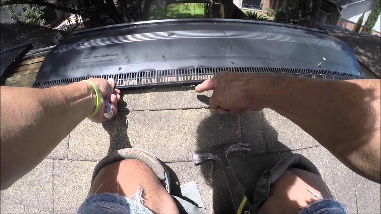 HOW TO INSTALL ROOF RIDGE VENTS - YouTube