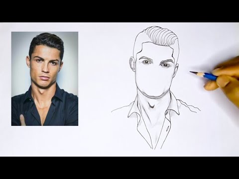 How to Draw Cristiano Ronaldo | Ronaldo Drawing | How to Draw Ronaldo ...