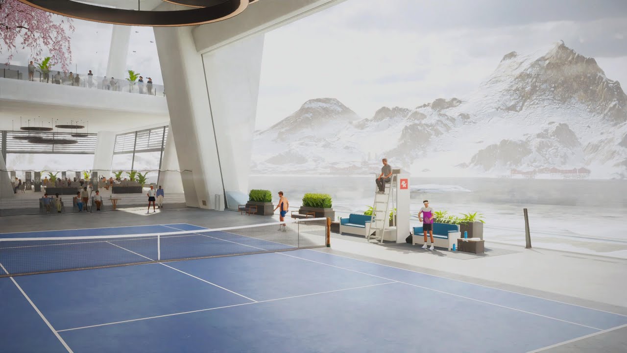 Top Spin 2K25 Federer vs Murray Legend Difficulty PS5 4K 60fps - YouTube